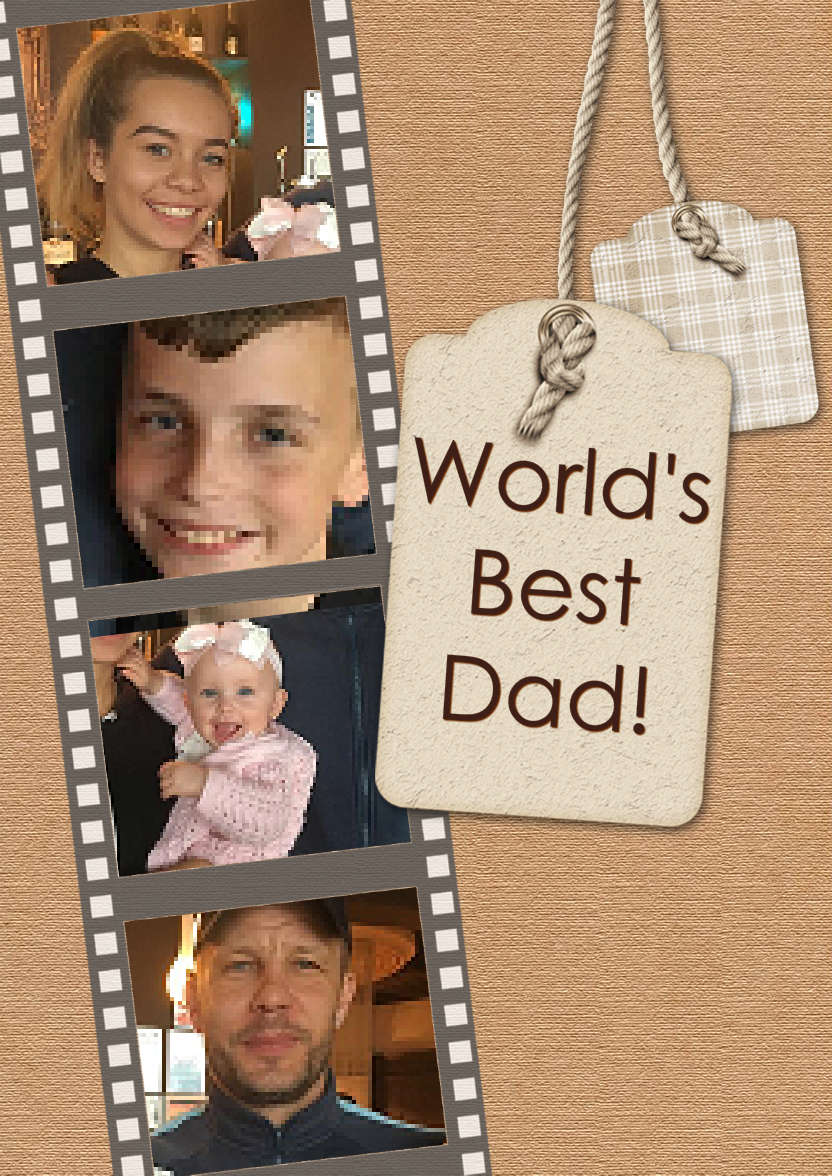 Rustic Film Strip Father's Day/birthday Card in Card Creator Gallery