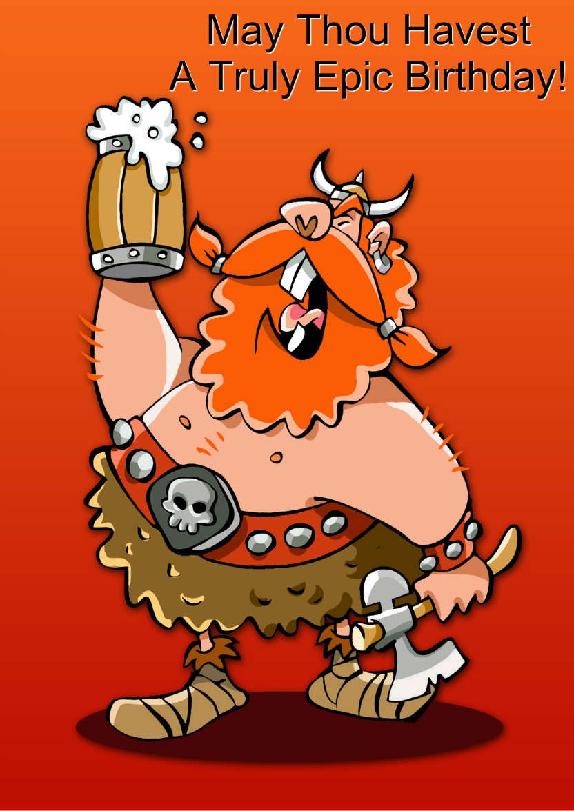 Viking Celebration Card in Card Creator Gallery