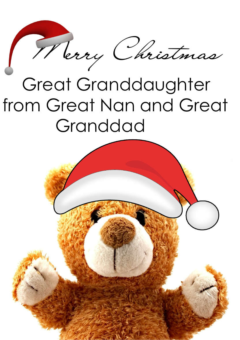 Christmas Bear Hug in Card Creator Gallery