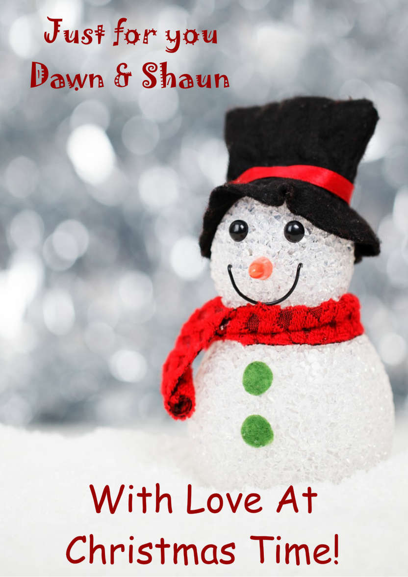 Cute Snowman in Card Creator Gallery