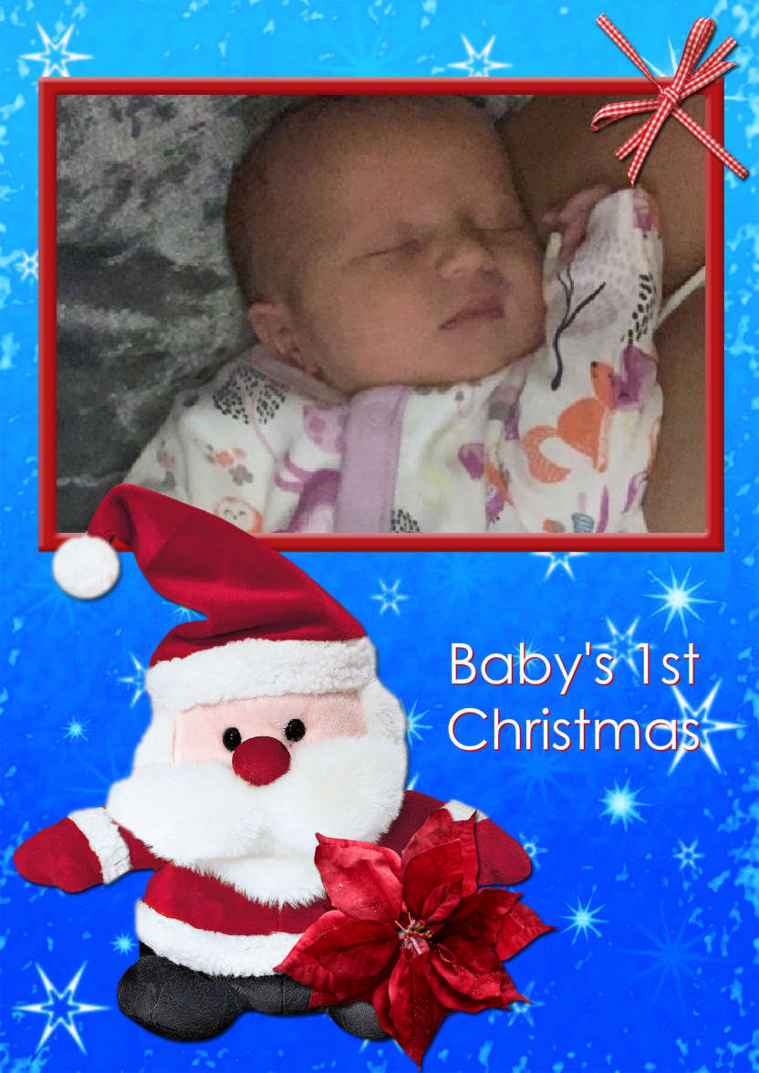 Cute Cuddly Santa in Card Creator Gallery