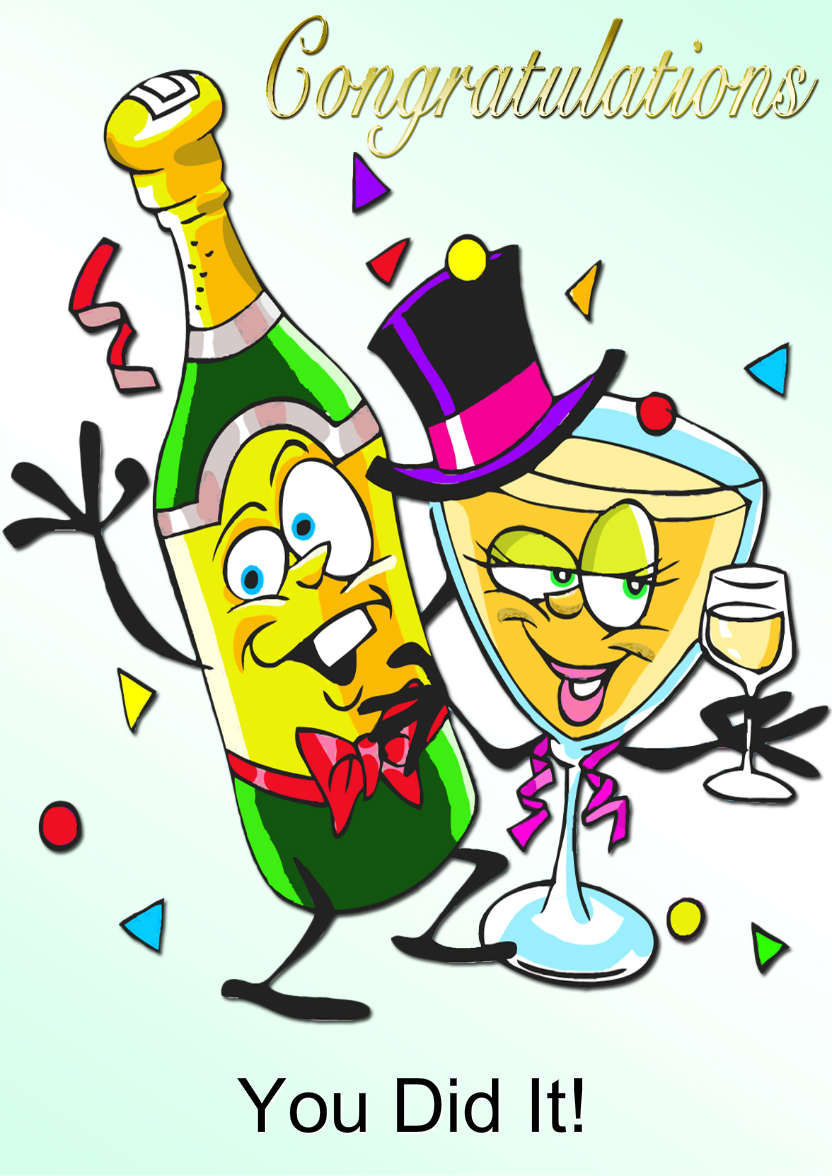 Cartoon Congratulations Card in Card Creator Gallery