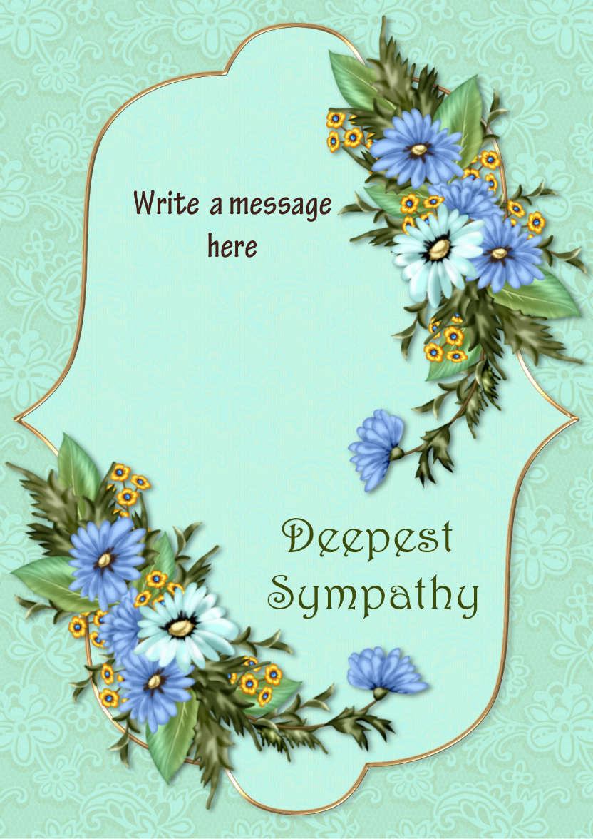 Sympathy Card in Card Creator Gallery