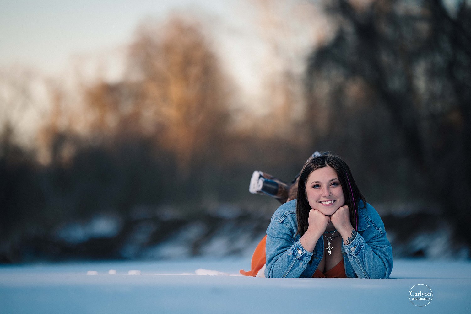 Cierra Hawkins Snow Shoot - Portrait Sessions - Carlyon Photography