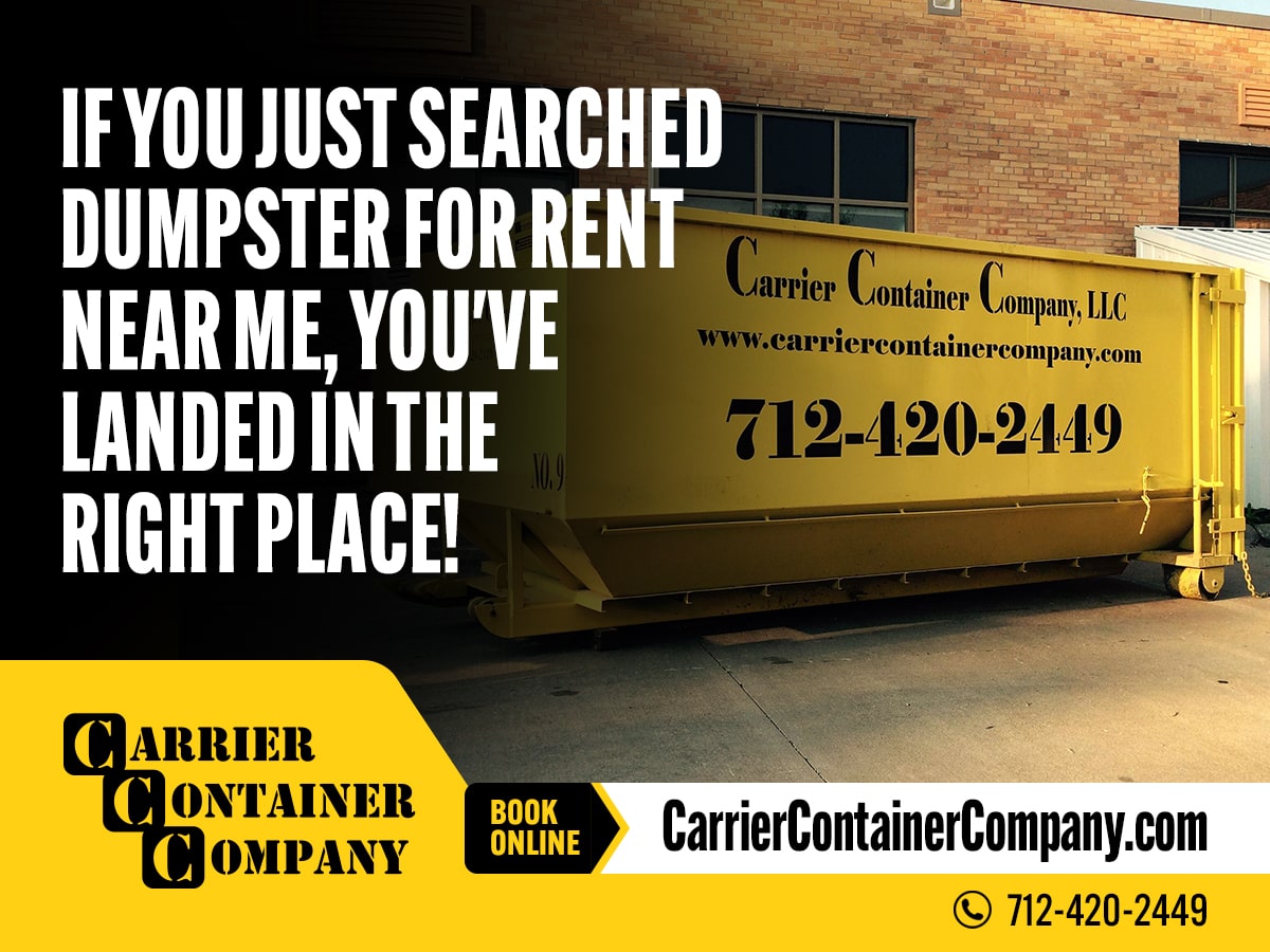 Dumpster Roll off Western Iowa