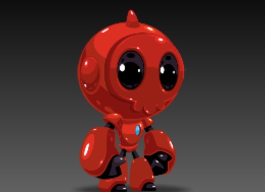 Red Bot – Bonus Game Art for Subscribers! | CartoonSmart.com