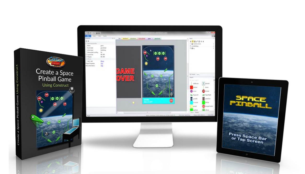 Create A Space Pinball Game With Construct 