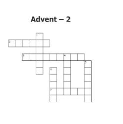 Advent Cross Word - 2 - CatholicBrain.com
