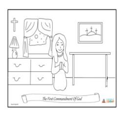 3rd commandment coloring pages