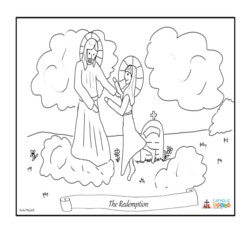 The Redemption - Coloring Page - CatholicBrain.com