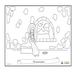 The Incarnation - Coloring Page - CatholicBrain.com