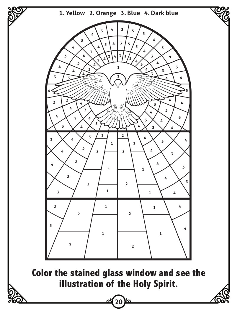 the holy spirit coloring pages