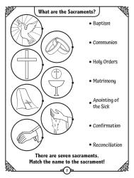 seven sacraments coloring pages free