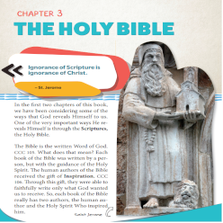 Grade 4, Ch. 03 - The Holy Bible - lesson plan - CatholicBrain.com