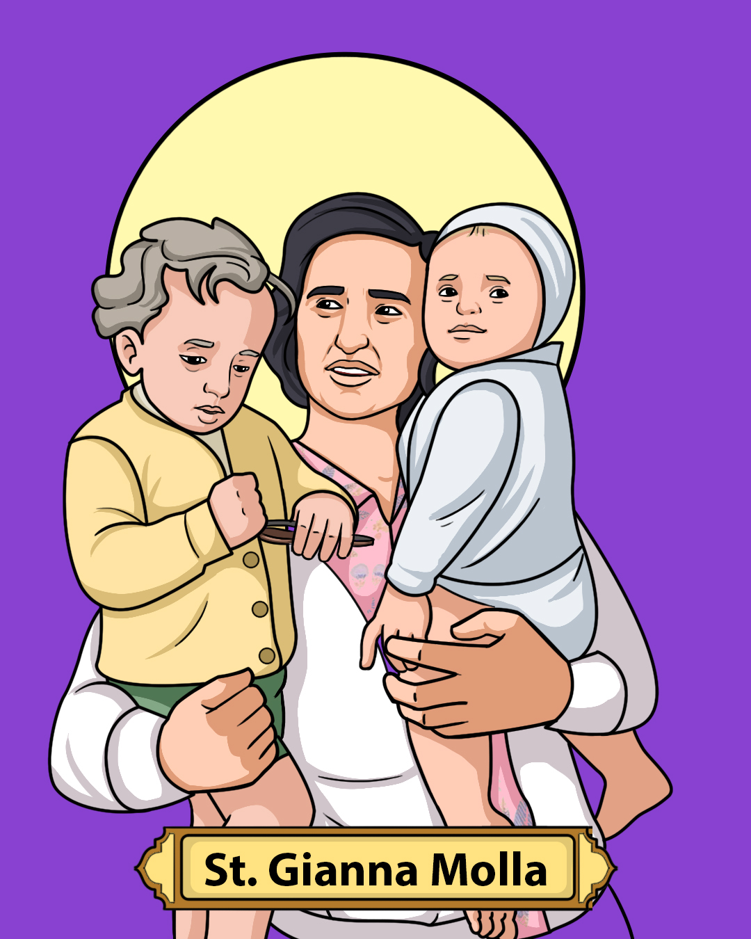 Saint Gianna Molla, Feast Day April 28 - CatholicBrain.com