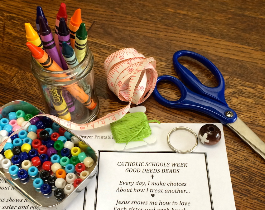 Arts And Crafts: Catholic Schools Week - Good Deeds Beads - Catholic ...