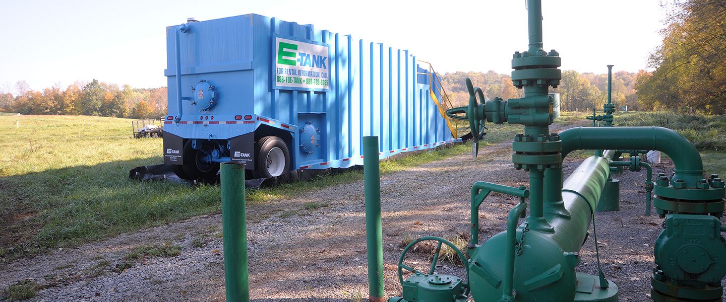 Mobile Frac Tanks for Pipeline Maintenance | E-Tank