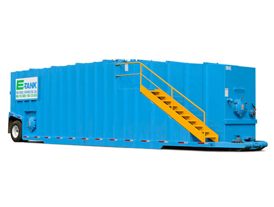 Mobile Frac Tanks for Pipeline Maintenance | E-Tank