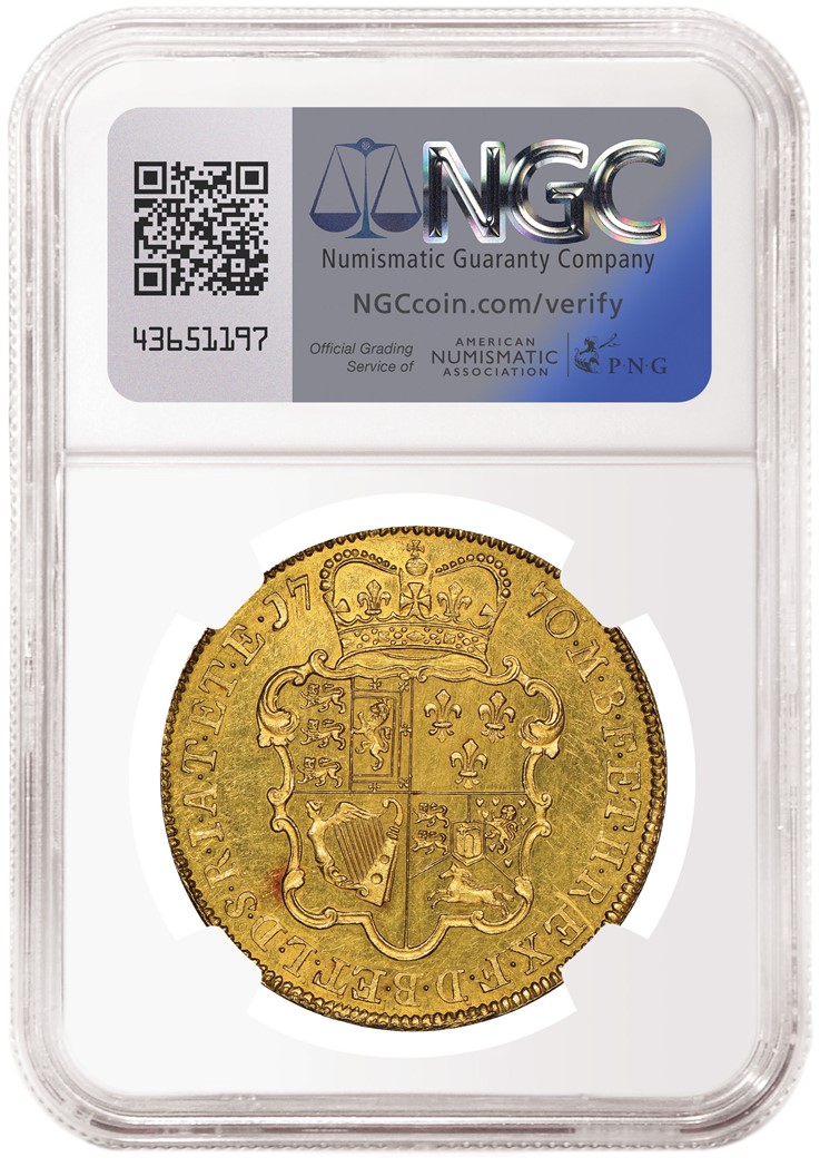 Numismatica Genevensis Offers Unprecedented 5 Guineas Collection ...