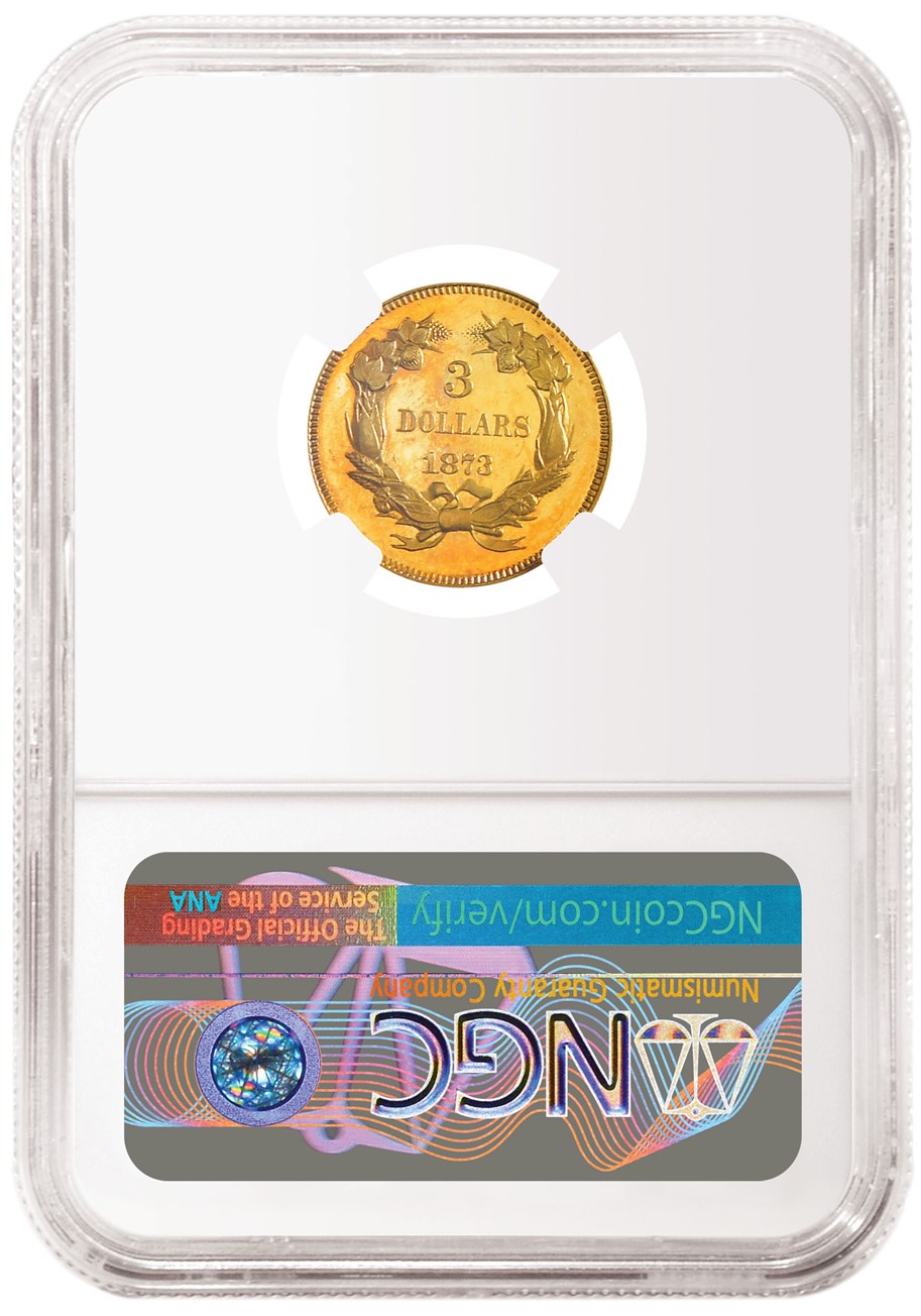 Rare NGC-graded $3 Gold Coin Offered in GreatCollections Sale | NGC