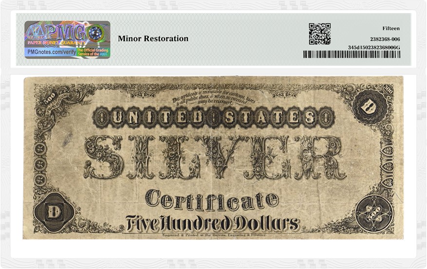 Stack’s Bowers Galleries Offers Very Rare Silver Certificates Certified ...