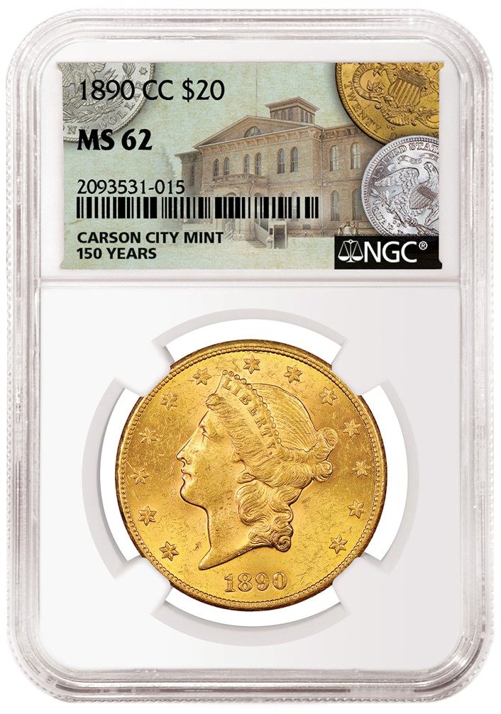 NGC Carson City Mint 150 Years Special Label Commemorates the Frontier ...
