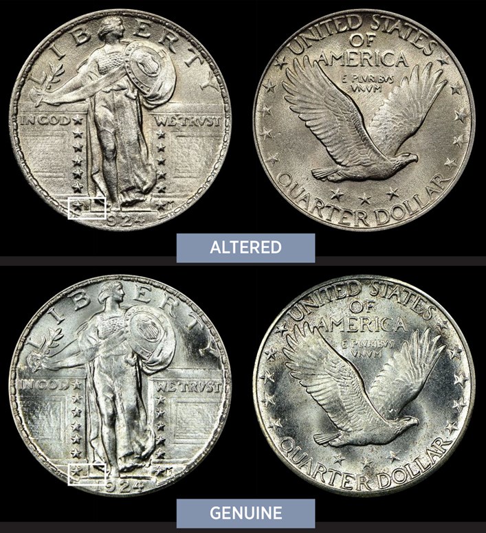 Counterfeit Detection: 1924-S Standing Liberty Quarter | NGC