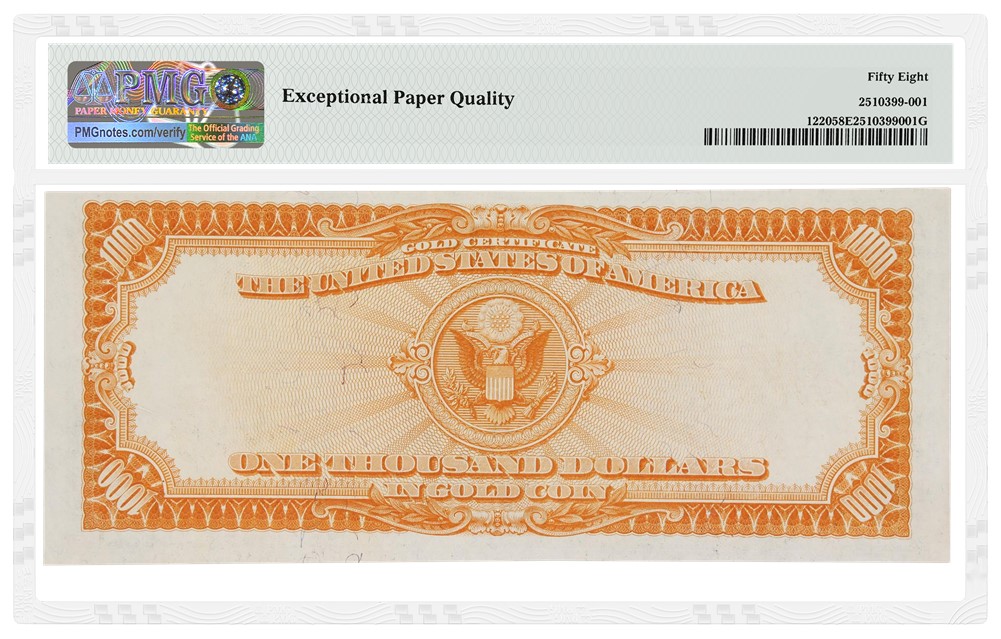 Rare PMG-certified Gold Certificates Shine in US Banknote Auction | PMG