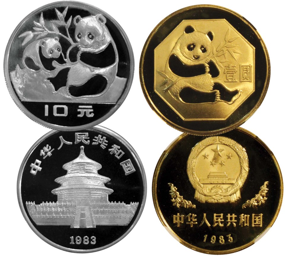 Chinese Coins: Buck and Change Pandas | NGC