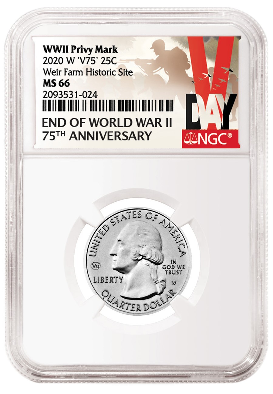 NGC Special Labels for 2020-W Quarters with WWII Privy Mark | NGC