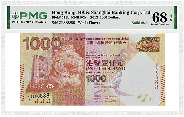 PMG Featured Note of the Month: Hong Kong 1,000 Dollars | PMG