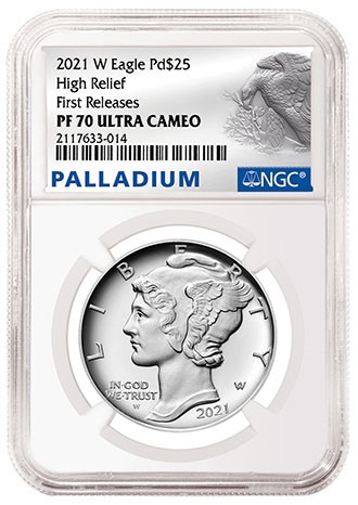 NGC Special Labels and Designations for the 2021-W Palladium Eagles | NGC