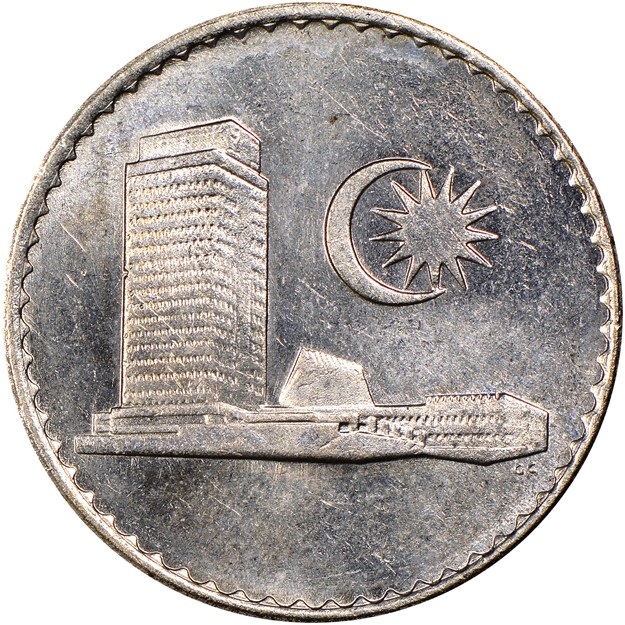 Counterfeit Detection: Malaysia 1969 50 Sen – No Security Edge | NGC