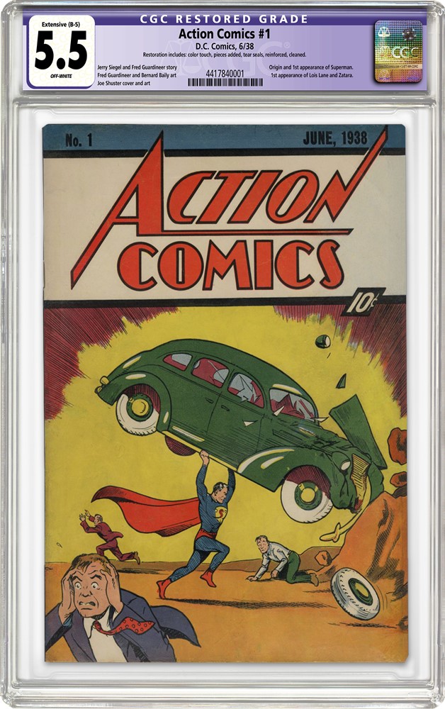CGC-certified Action Comics #1 Realizes More than $375,000 in ...
