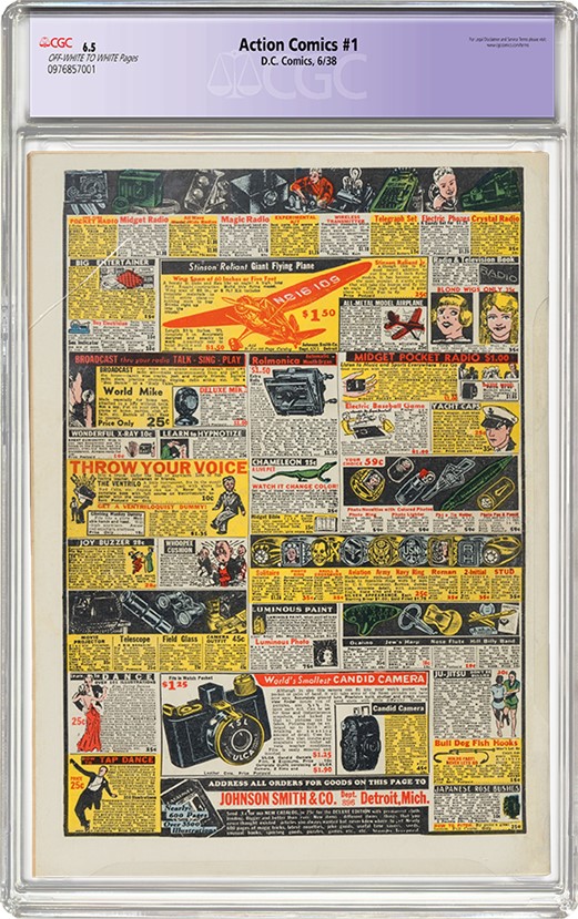 CGC-certified Action Comics #1 Realizes $384,000 | CGC