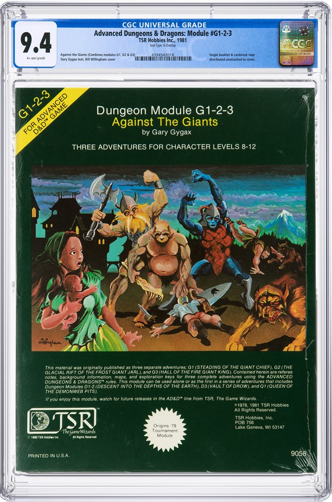 CGC-certified Dungeons & Dragons RPG Guides Offered by Heritage ...
