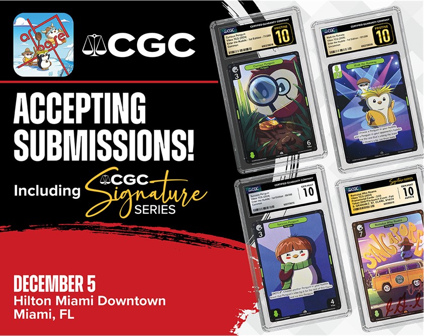 CGC Cards Attending Vibes TCG Launch, Accepting Submissions at Art ...