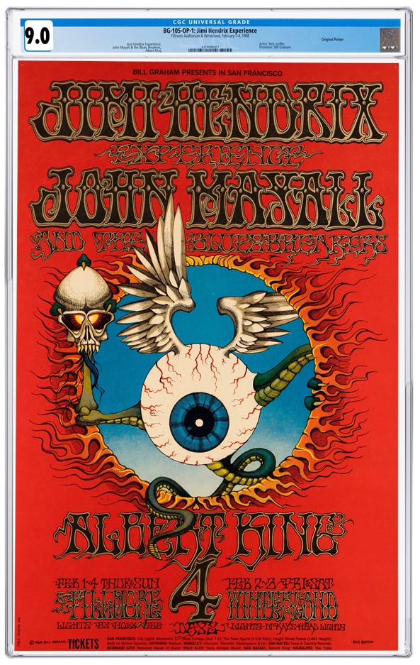 CGC-certified Concert Posters Rock the Block at Heritage | CGC