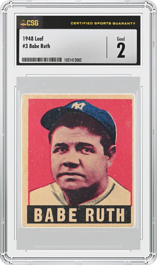 1948 Babe Ruth Card Certified by CSG Sells for Almost $4,000 on eBay | CGC
