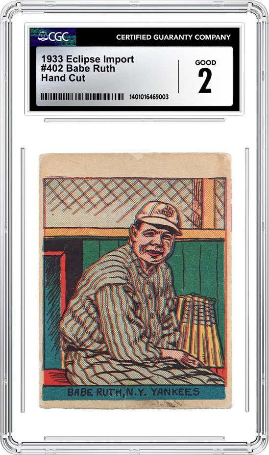 Seldom-seen 1933 Eclipse Import Babe Ruth Card Graded by CGC Cards | CGC