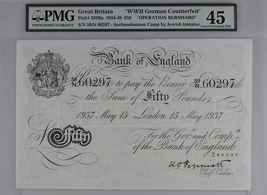 Operation Bernhard: Counterfeiting During World War II | PMG
