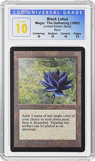 CGC Trading Cards Grades Beta Black Lotus a Pristine 10 | CGC