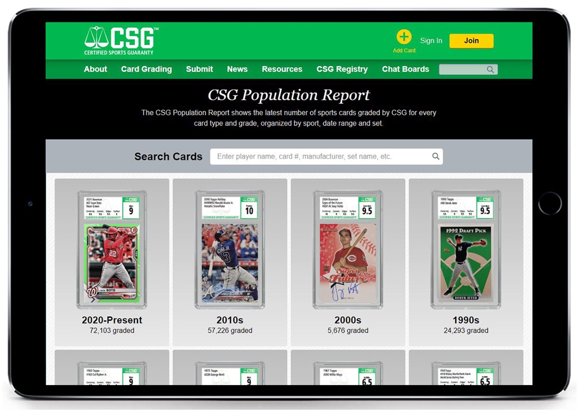 The CSG Population Report Is Now Live! | CGC