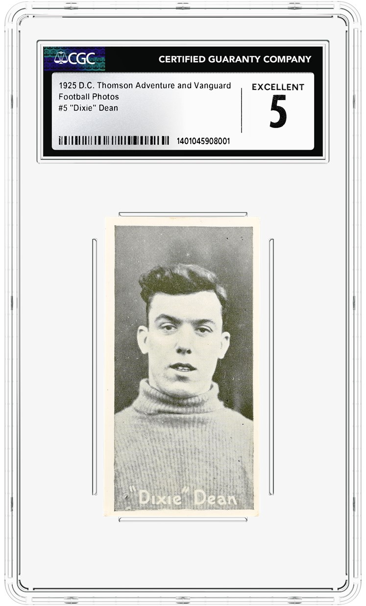 CGC Cards Grades 1925 Dixie Dean Soccer Card | CGC