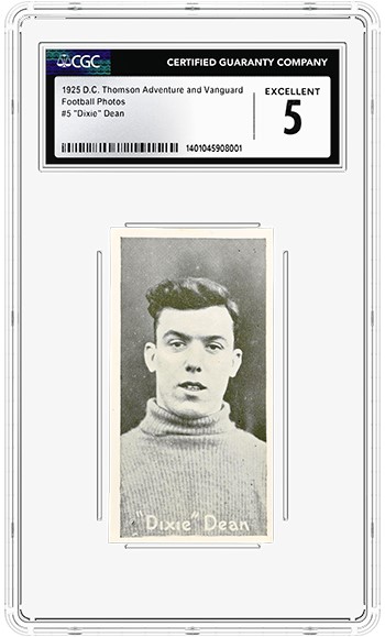 CGC Cards Grades 1925 Dixie Dean Soccer Card | CGC