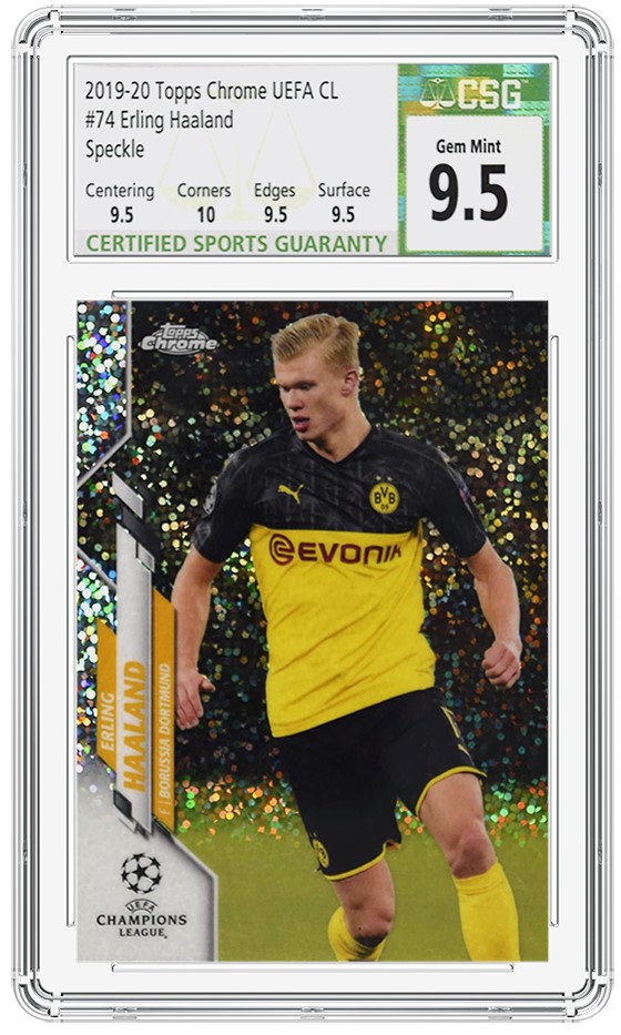 CSG-certified Erling Haaland Card 'Pristine' Like the Soccer Star's ...