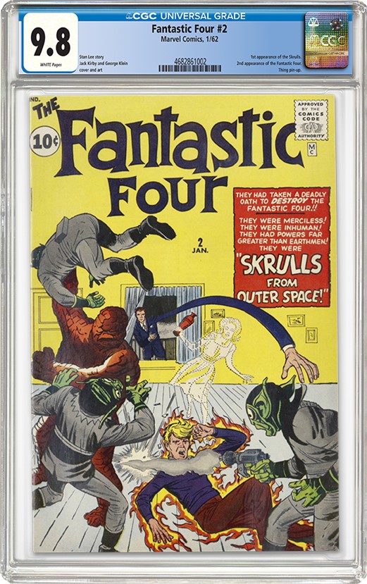 CGC-certified Fantastic Four #2 Realizes Record Price in Landry Pop ...