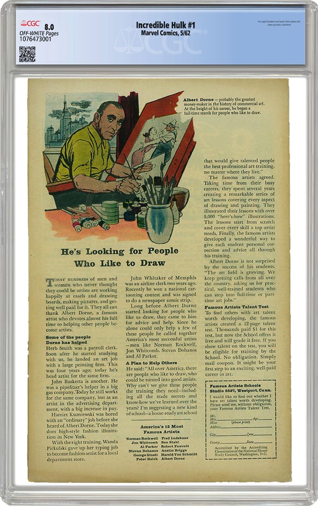 CGC-certified First Appearance of Hulk Muscles to Six Figures | CGC