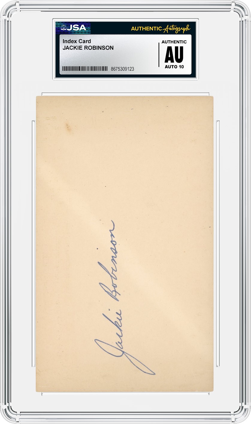 JSA Now Offering Encapsulation Services for Signed Index Cards and Cut ...
