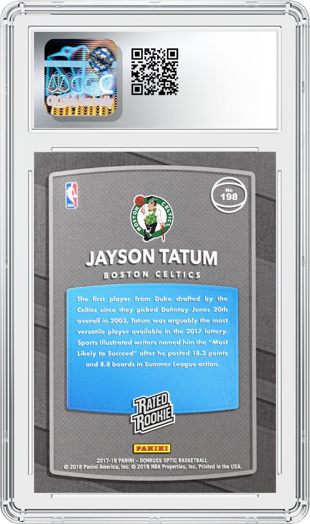CGC Cards Featured Card of the Month: 2017-18 Donruss Optic #198 Jayson ...